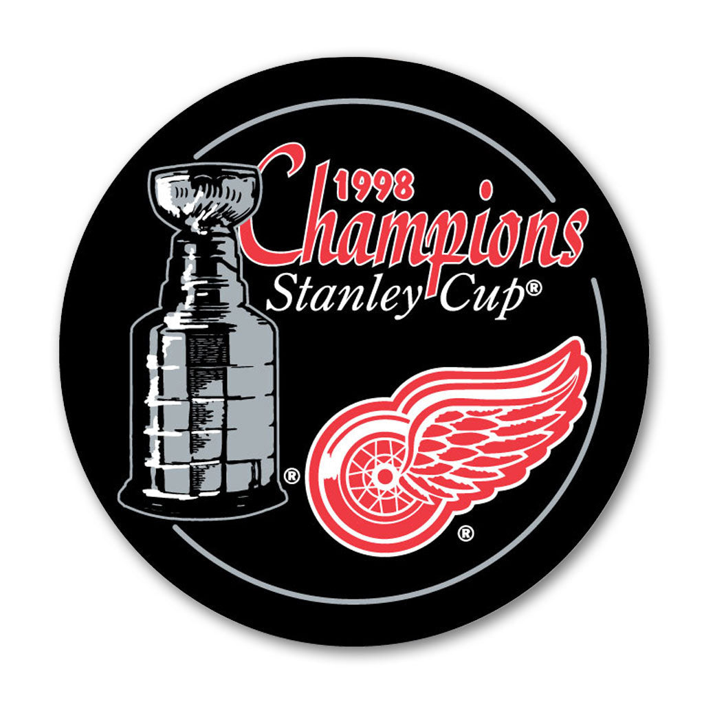 1998 Detroit Red Wings Stanley Cup Champions Puck – Pucks.Net