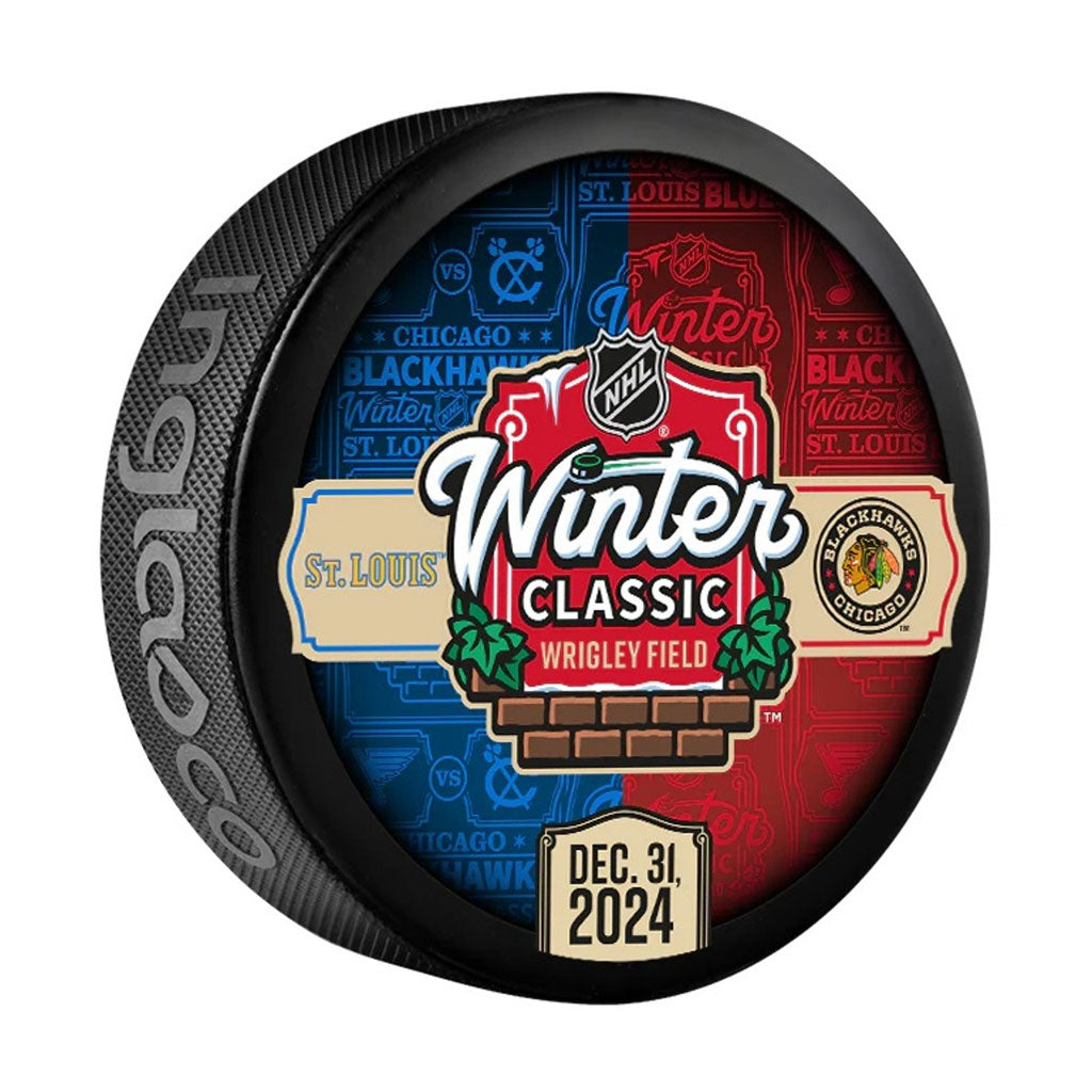 2025 Winter Classic St. Louis Blues vs Chicago Blackhawks Dueling Logo ...