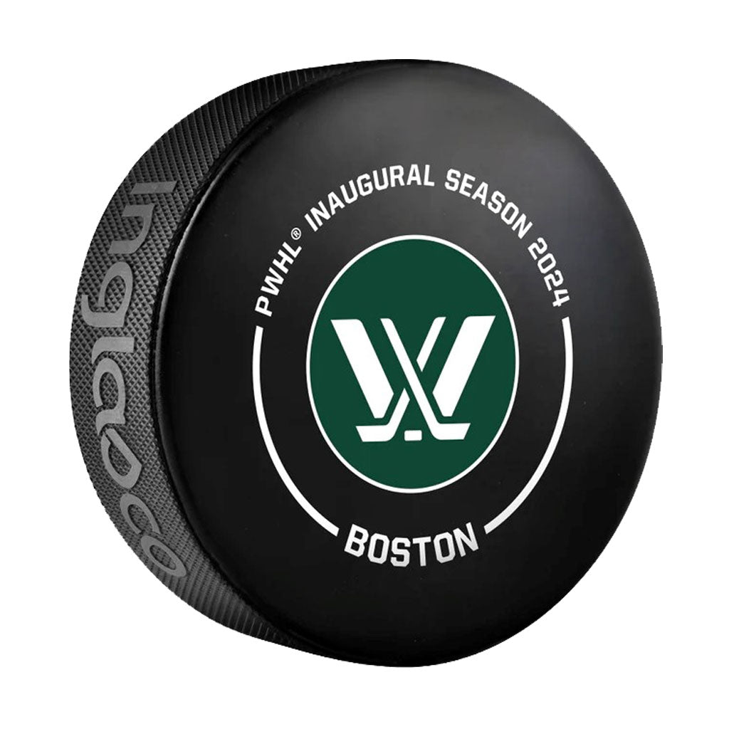 PWHL Boston 2024 Inaugural Season Official Game Model Puck In Display ...