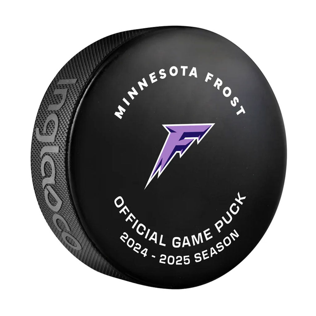 PWHL Minnesota Frost 2024-25 Official Game Model Puck In Display Case ...