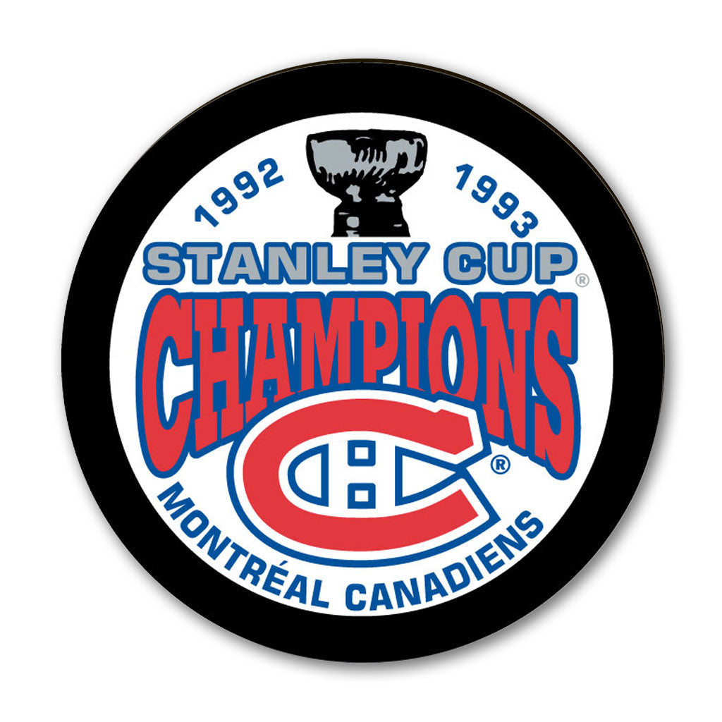 1993 Montreal Canadiens Stanley Cup Champions Puck – Pucks.Net