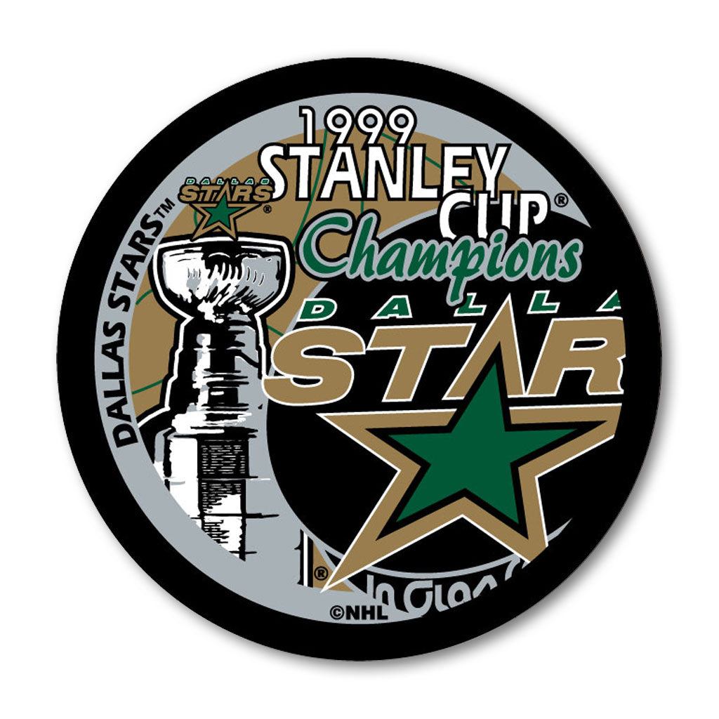 1999 Dallas Stars Stanley Cup Champions Puck – Pucks.Net