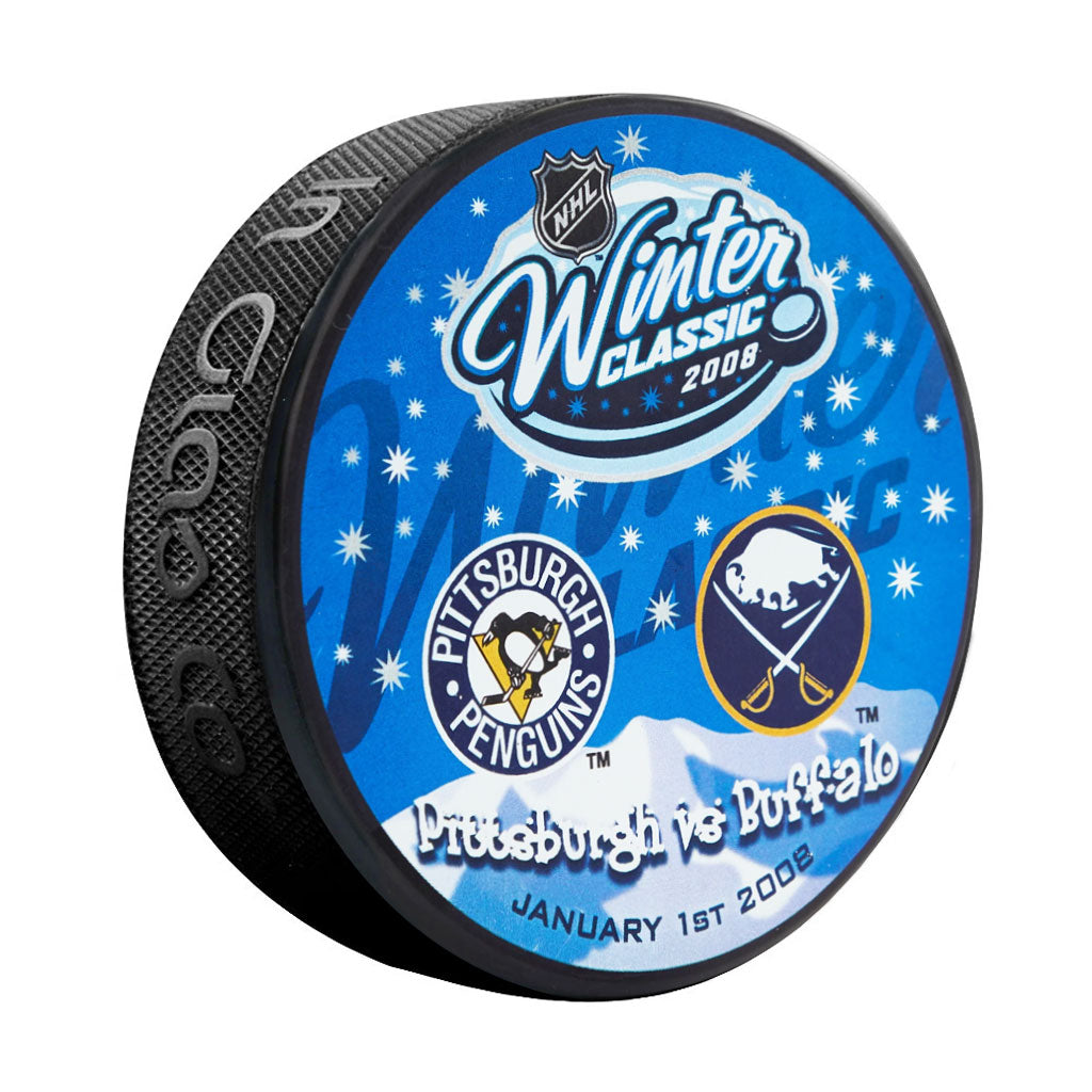 2008 Winter Classic Pittsburgh Penguins vs Buffalo Sabres Dueling Logo ...