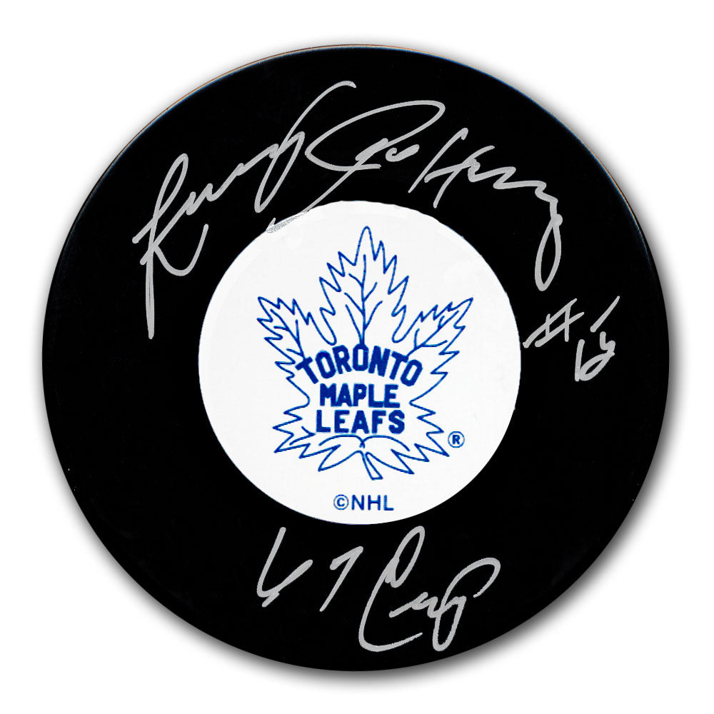Larry Jeffrey Toronto Maple Leafs 1967 Cup Autographed Puck – Pucks.Net