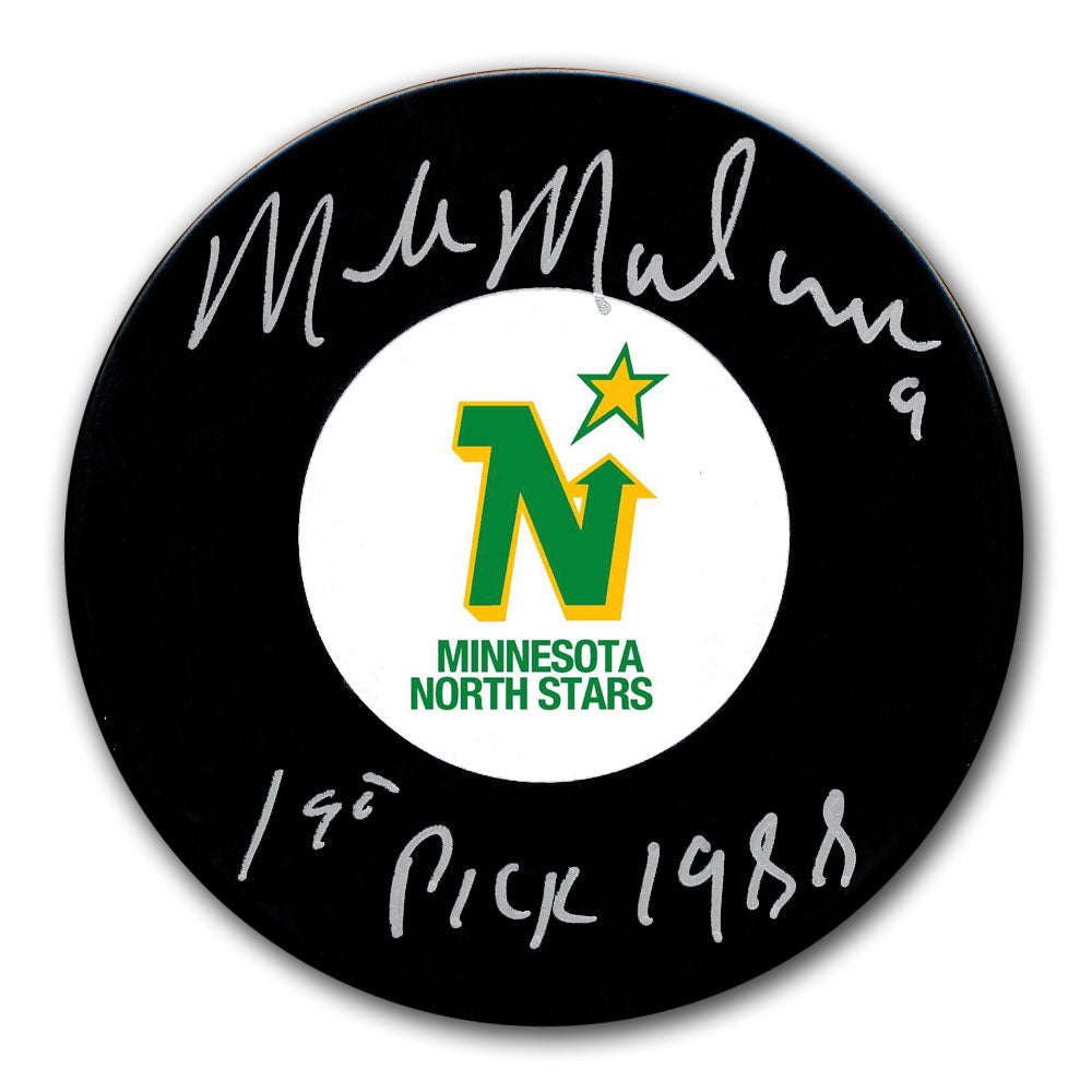 Mike Modano Minnesota North Stars 1st Pick 1988 Autographed Puck ...