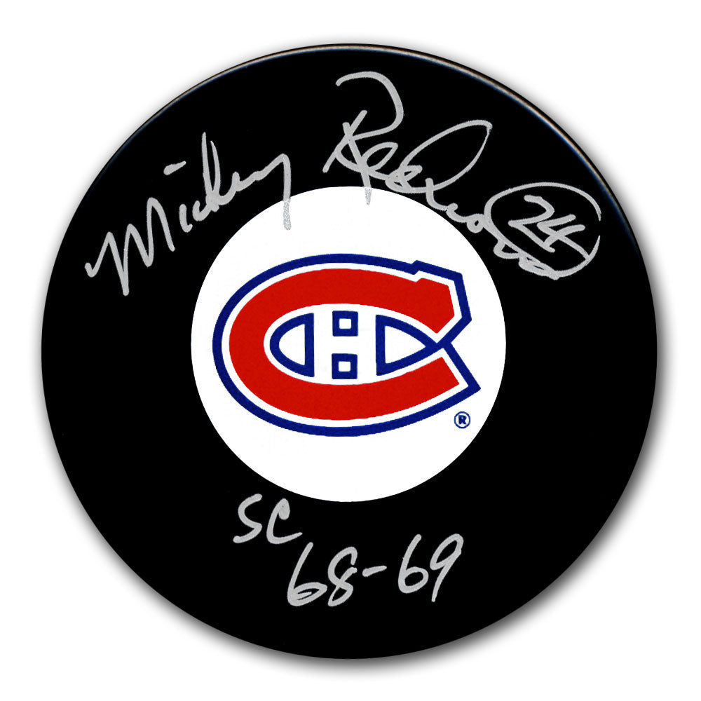 Mickey Redmond Montreal Canadiens SC Years Autographed Puck – Pucks.Net